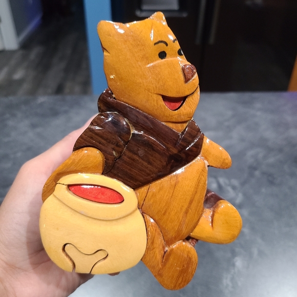 Other | Winnie The Pooh Secret Wooden Puzzle Box | Poshmark